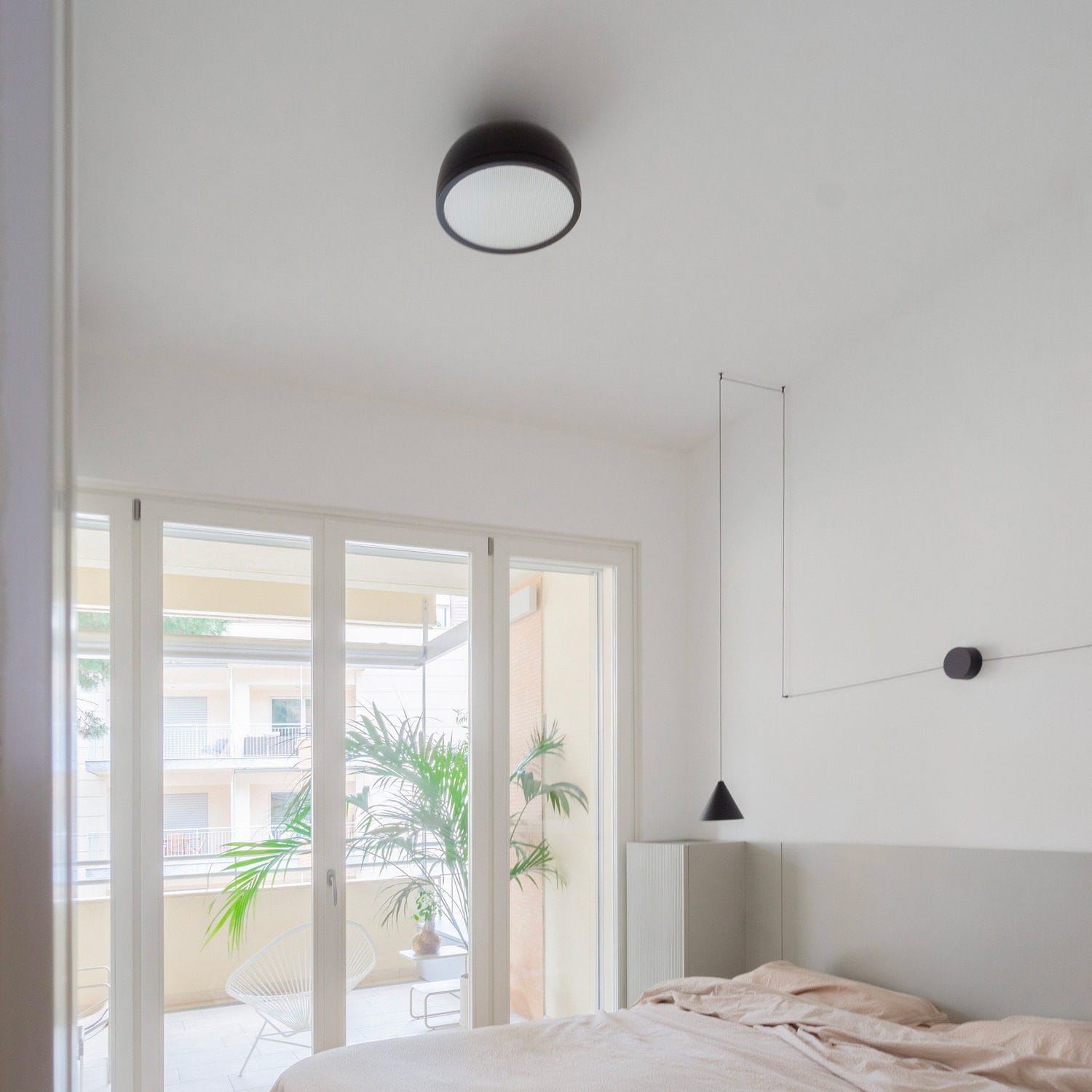 Contemporary ceiling light - MOLLY - Tooy - round / copper / brushed brass