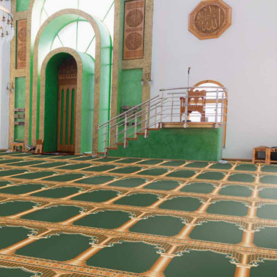 Tufted carpet - MOSQUE - Halbmond - cut pile / polyamide / commercial