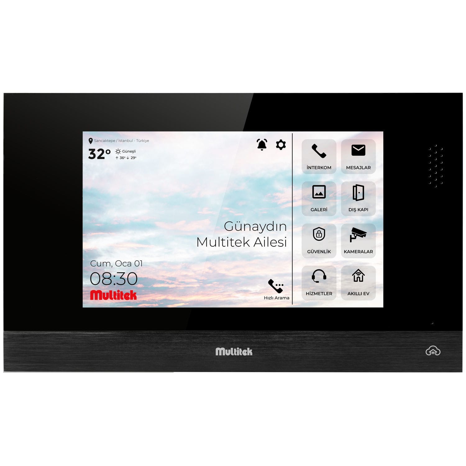 Black video door intercom - VIP 101 - Multitek Electronics ...