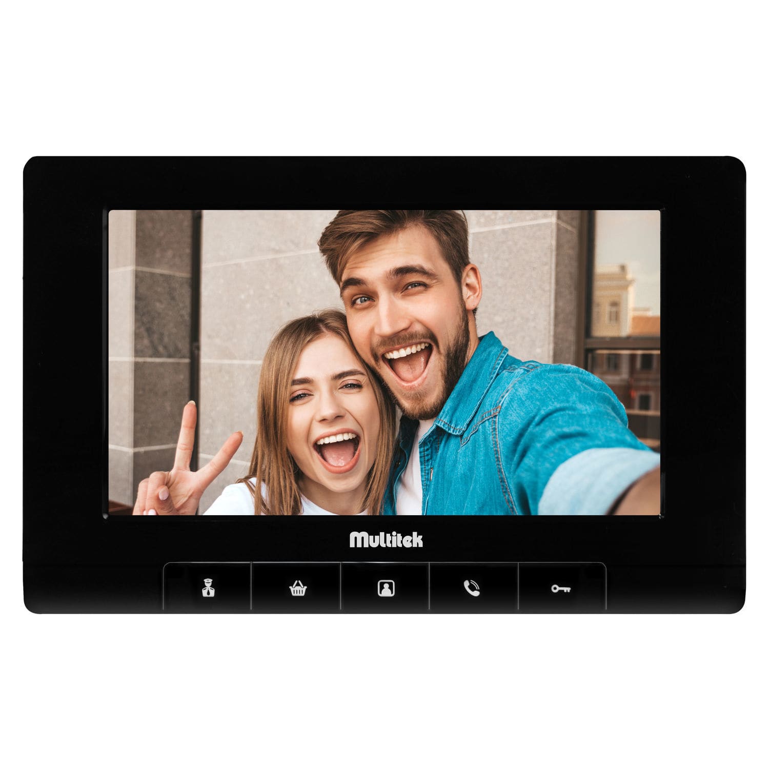 White video door intercom - MB-74 - Multitek Electronics - black ...