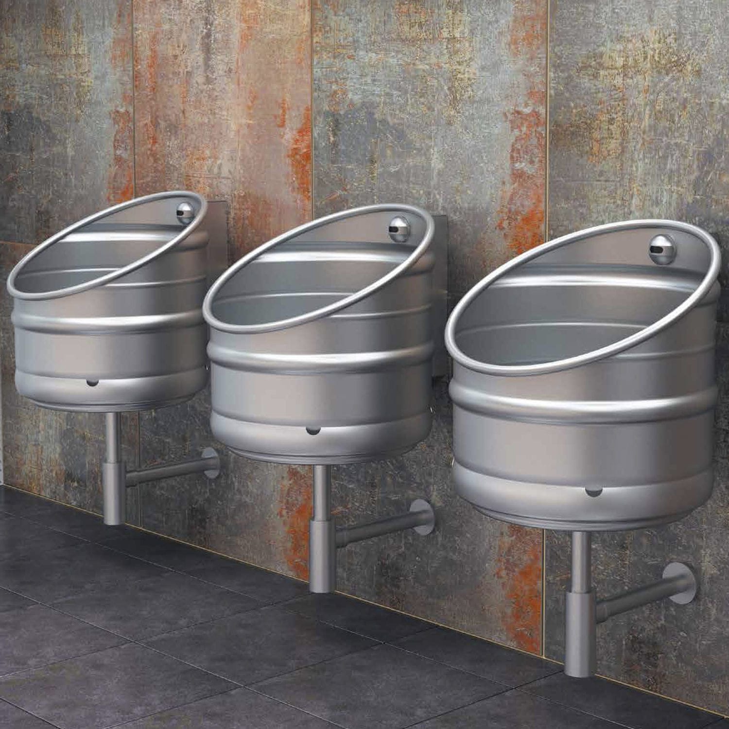 Stainless steel urinal - KEG - SUPRATECH - wall-mounted / with ...