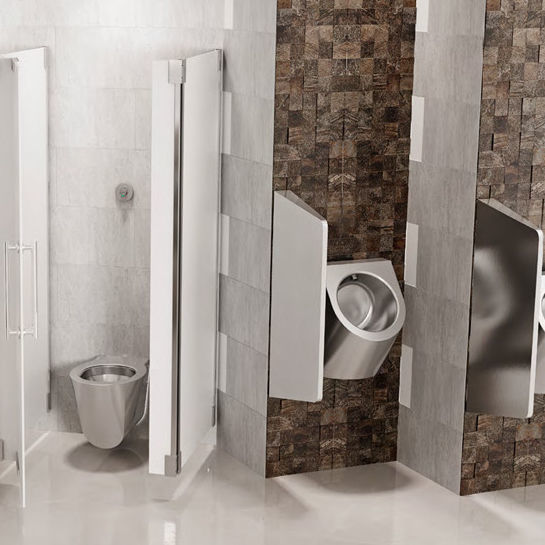 Stainless steel urinal - URBA-TH - SUPRATECH - wall-mounted / with ...