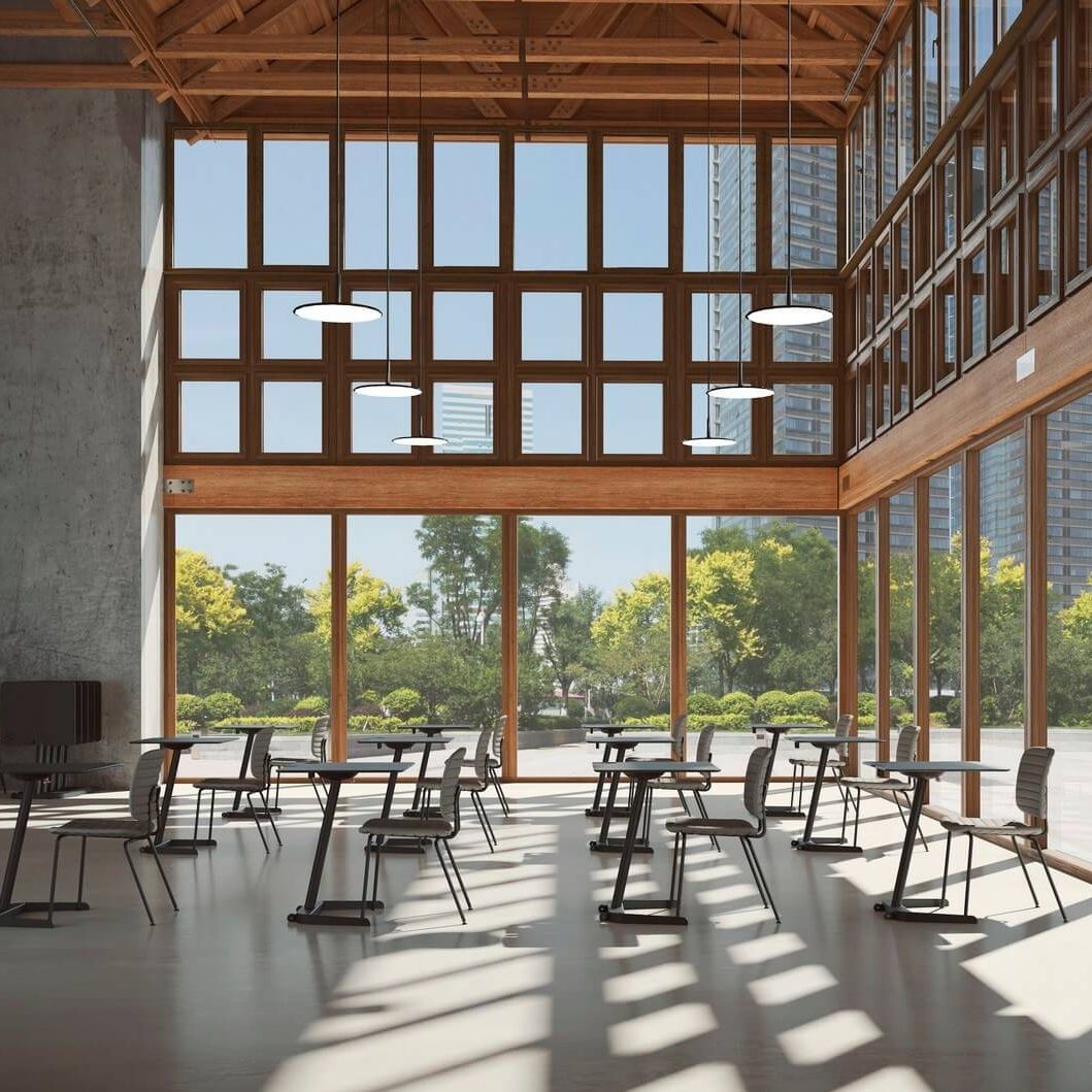 Contemporary table - EMO-TABLE - EMOBOK - wooden / metal base / rectangular