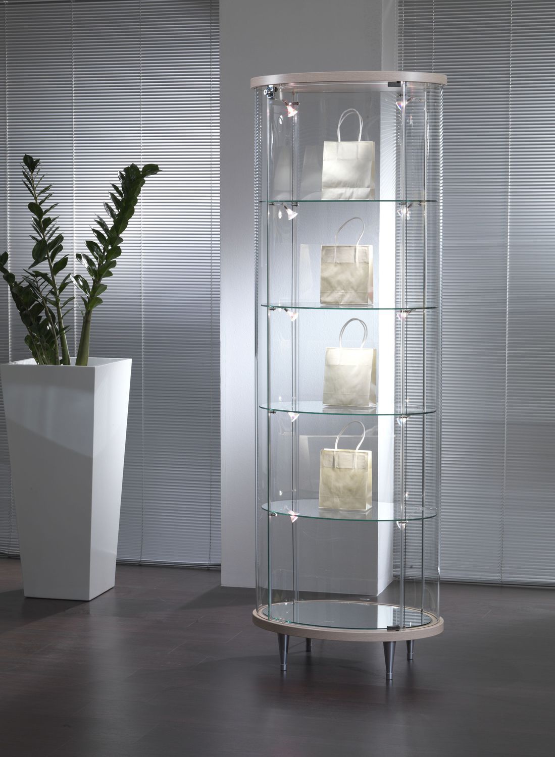 Contemporary display case - 203/OP - Castellani.it srl - with legs ...