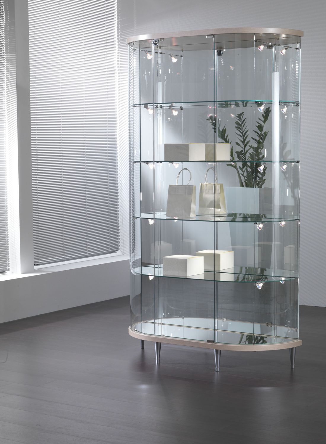 Contemporary display case - 203/M - Castellani.it srl - with legs ...