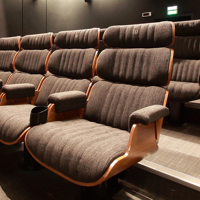 Fabric cinema seating - LUCKY - Cinearredo Italia - plywood / home ...