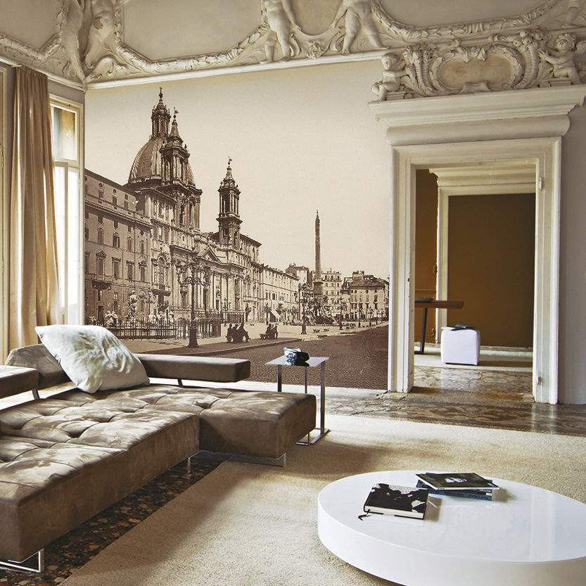 Contemporary wallpaper - ROMA – PIAZZA NAVONA - Skinwall - fabric ...