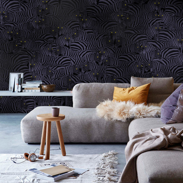 Contemporary wallpaper - STRIPED - Skinwall - fabric / vinyl / patterned