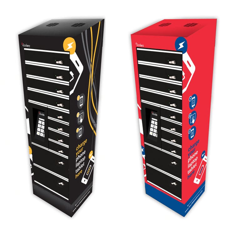 Metal set of lockers - iLockerz - RFID / for public building / with ...