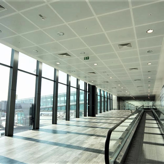 Metal suspended ceiling - CORRIDOR SYSTEMS - BUTEM METAL - tile / panel ...