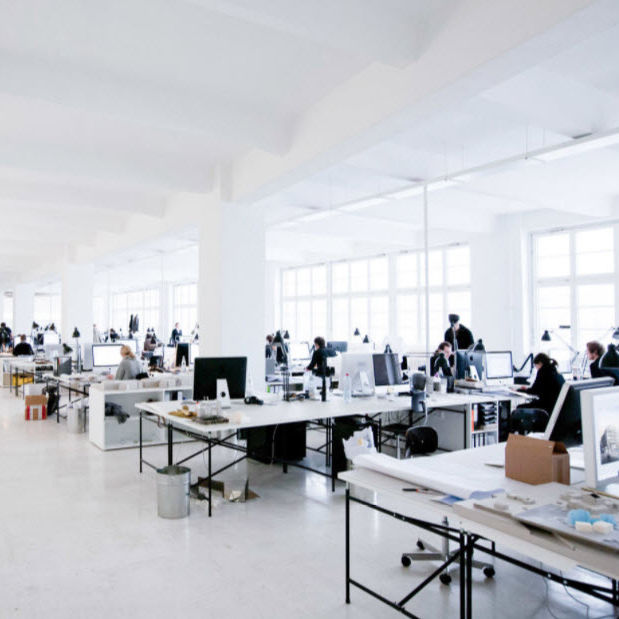 Contemporary work table - E2 - Faust Linoleum - wooden / linoleum ...