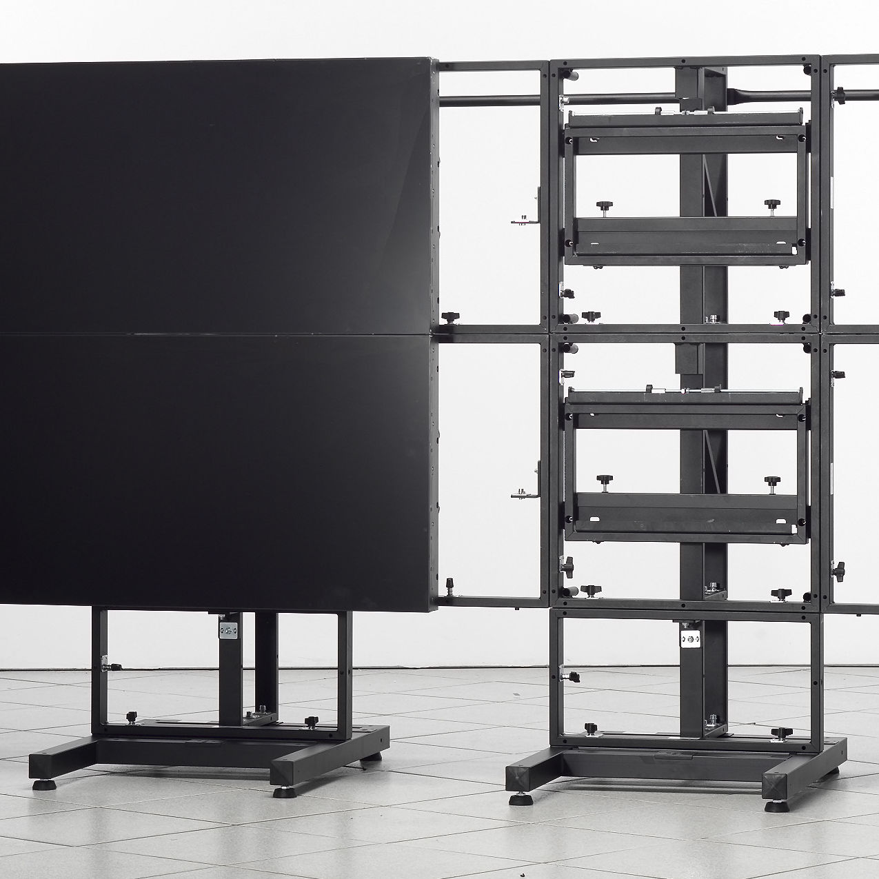 Floor-standing monitor support - VIDEOWALL - ERARD PRO - multiple