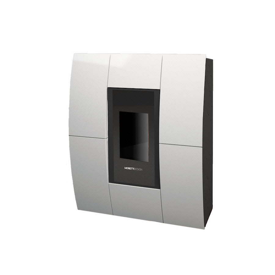 Pellet boiler stove - AQUA 18 - Moretti Design Gruppo - contemporary ...