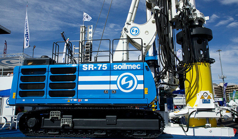 Diesel engine drilling rig - SR-75 - SOILMEC S.P.A. - rotary / reverse ...