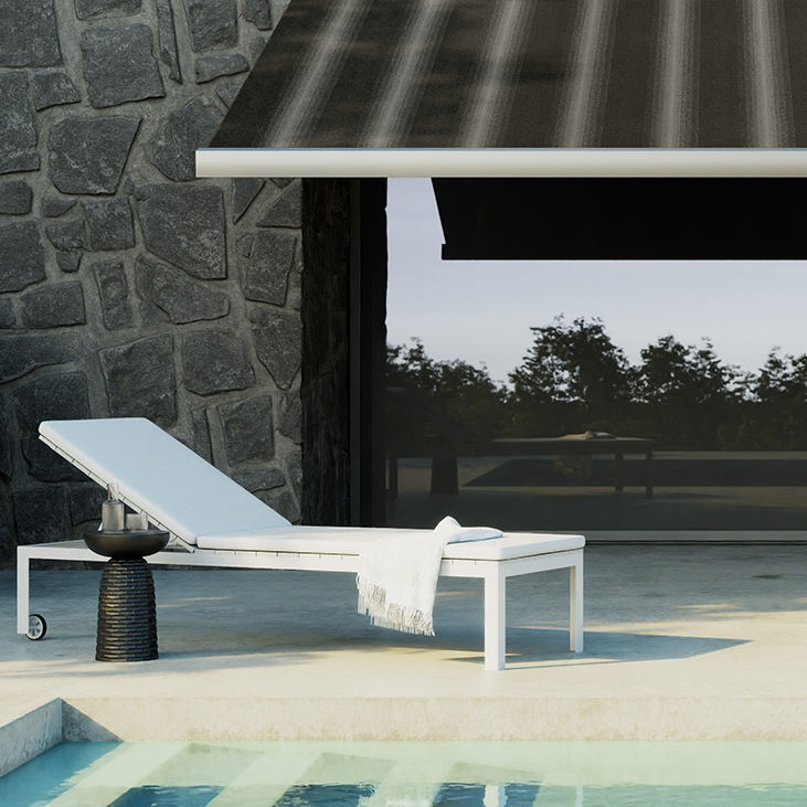 Solar protection fabric - ELEGANCE - swela - plain / polyester / UV ...