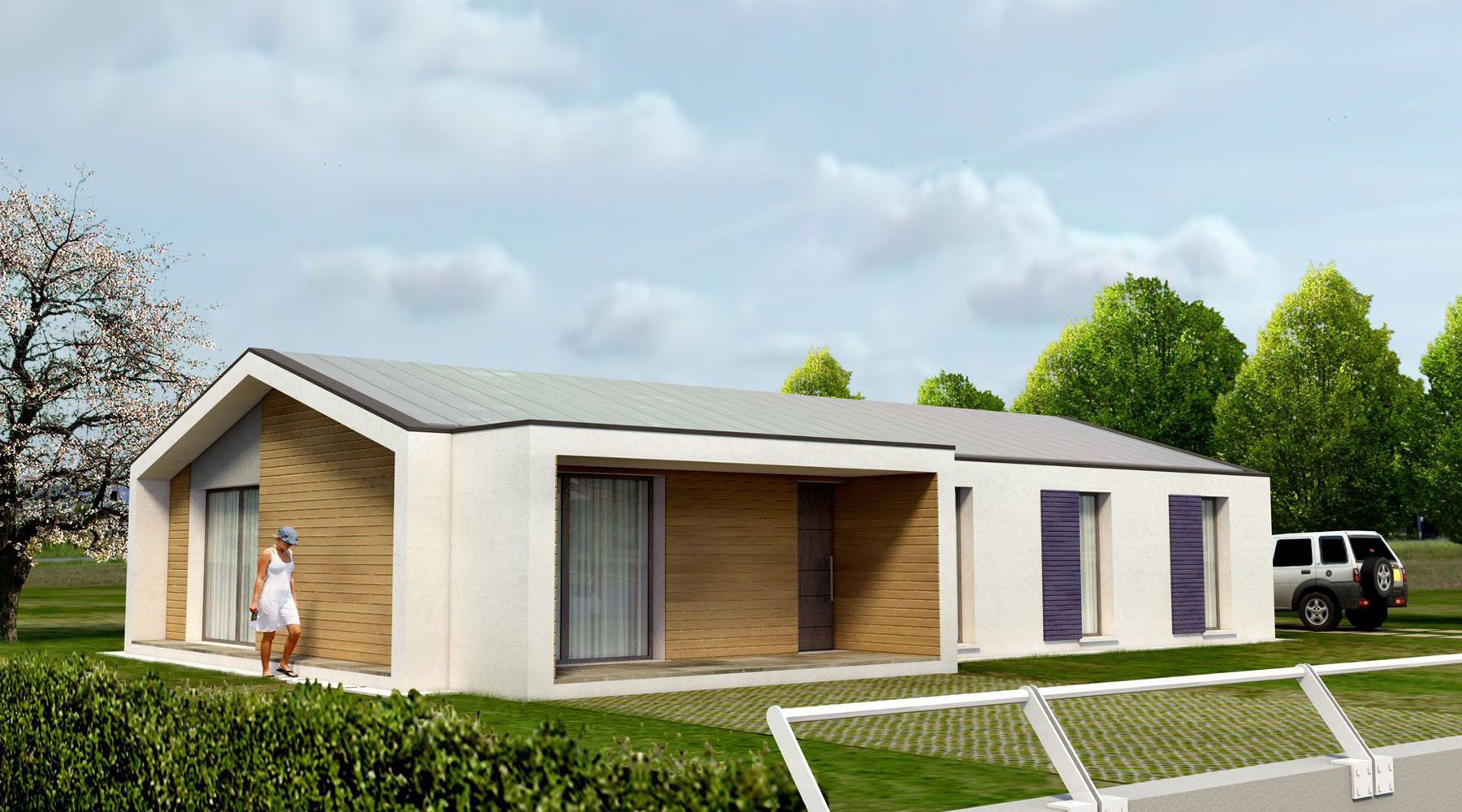 Prefab house - BORDEAUX C5 - Bio house - eco-friendly / anti-seismic ...