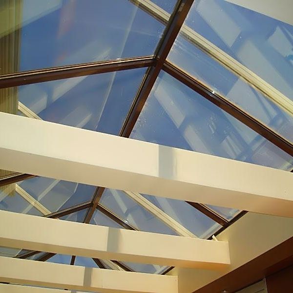 Double-glazed skylight - VOULA - Atrio Glass Doors - with skylight ...