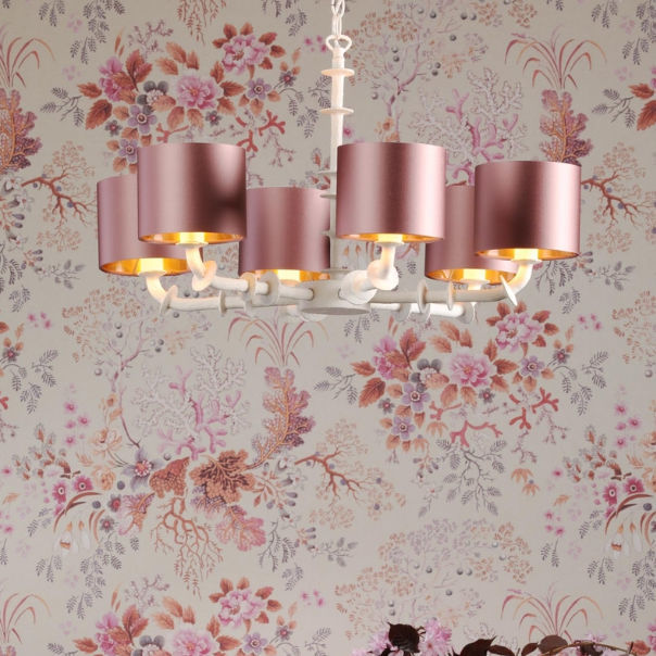 Contemporary chandelier - ICARUS - David Hunt Lighting - fabric ...