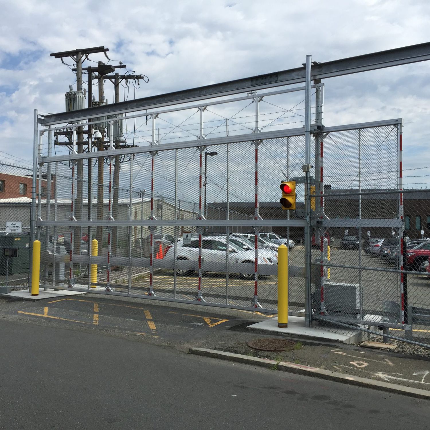 Sliding gate - TCG-4 (U.S. DOS K4) - Tymetal Corp - aluminum / wire ...