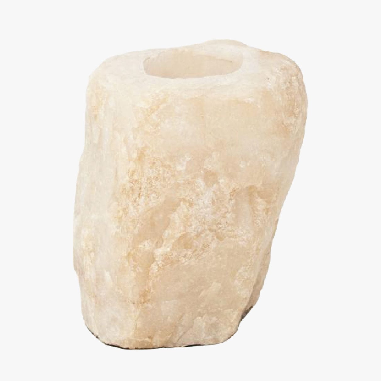 Mineral stone candle holder - ISAAC - Aura London