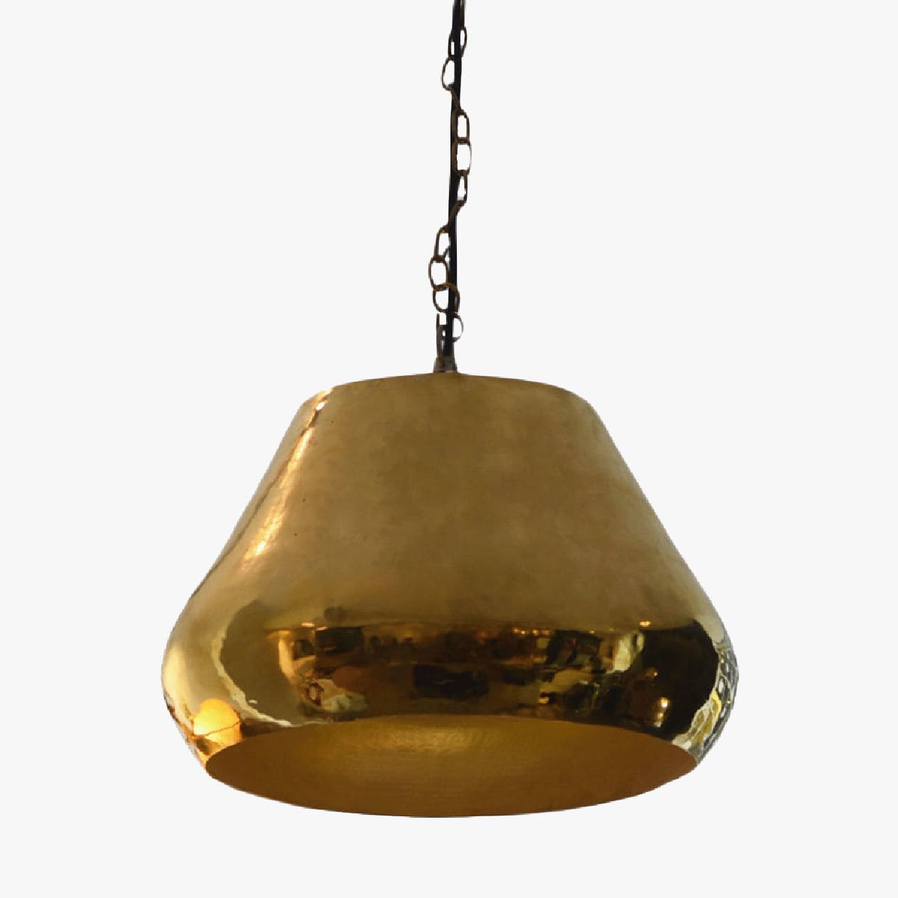 Pendant lamp - BELLA - Aura London - brass / contemporary / corded