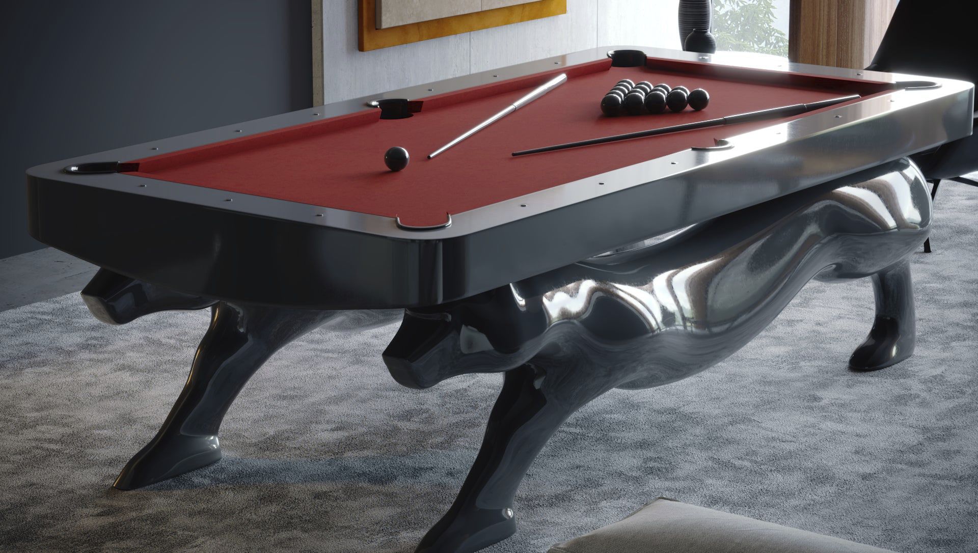 Contemporary pool table - léopard - Fertini Casa - home