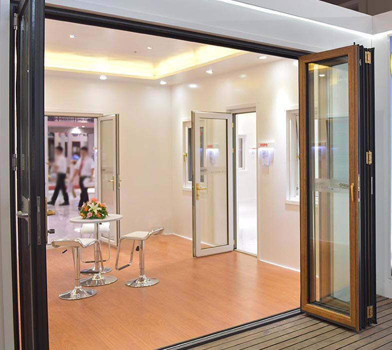 Interior door - SF65 - HOPO Inc - metal / folding / glazed