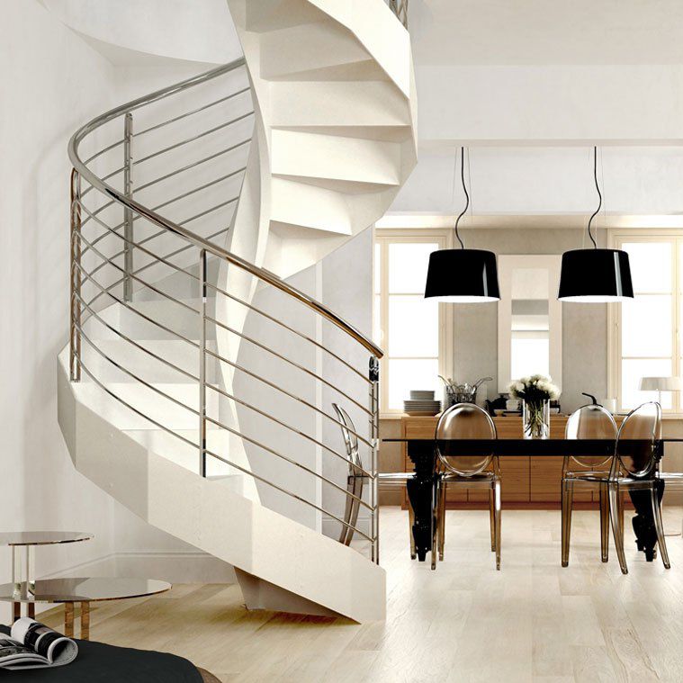 Helical staircase - E20-T-GLE - d'OPERA STAIRS - wooden step ...