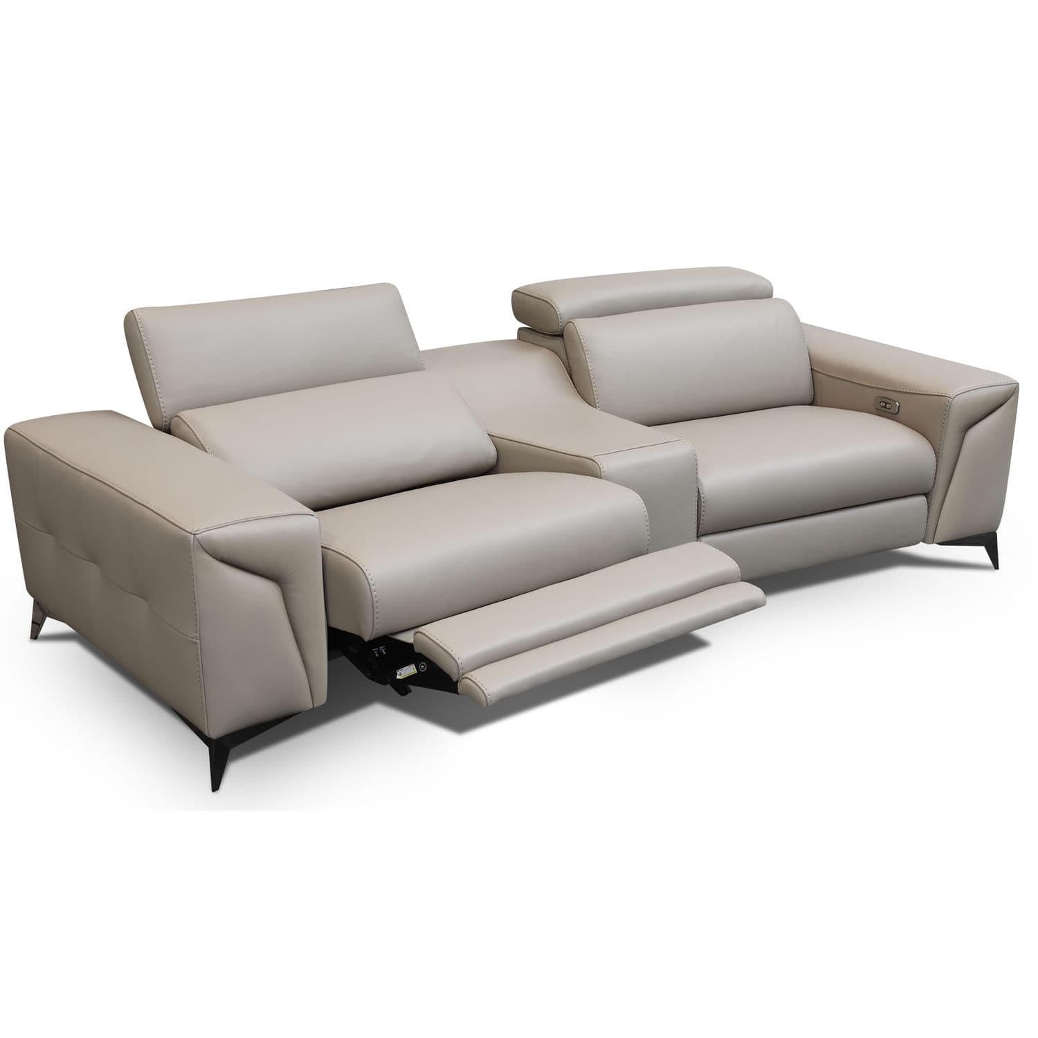 Leather sofa - MARA - Rossini - 2-person / reclining / with headrest