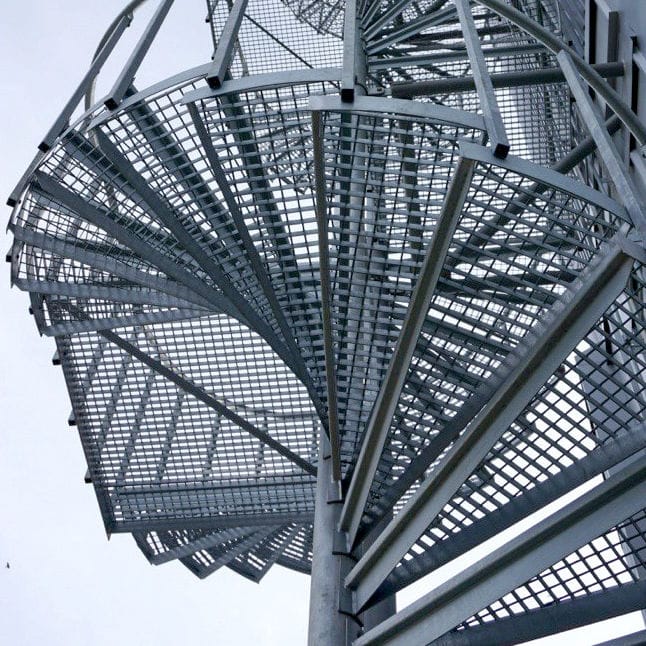 Mesh step - TWS / GRP - TLC Sp. z o.o. - metal / non-slip / high-resistance