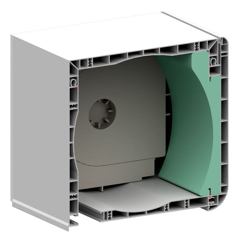 PVC roll-up shutter lintel - ENERGY CUBE - Persax - insulating / for ...