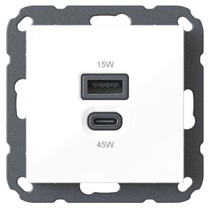 USB socket - KOMBI T65.01 : 6560x0100 - Bodo Ehmann GmbH - double ...