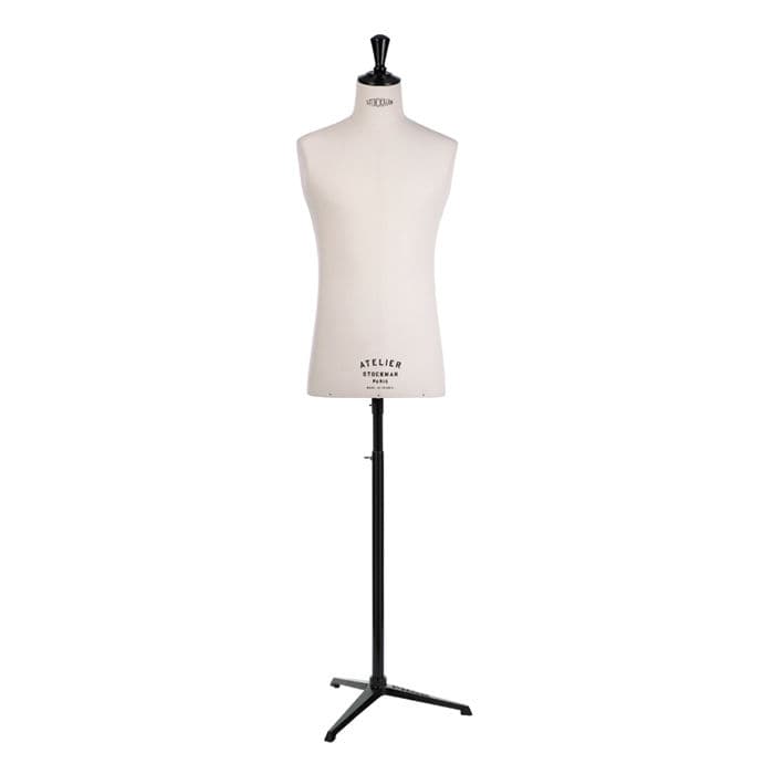 Male display mannequin torso - B385/48 FINISH ECRU CANVAS 01 - STOCKMAN ...