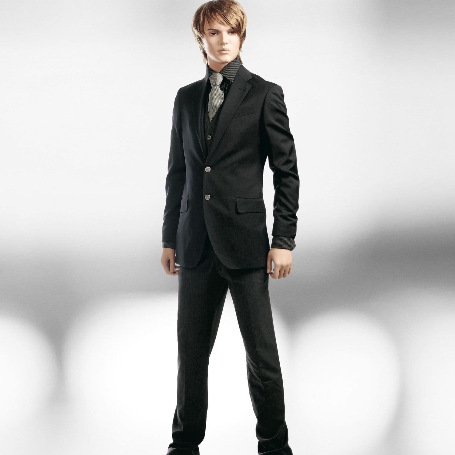 Male display mannequin - 45 VOGUE - WINDOW FRANCE - realistic / seated ...