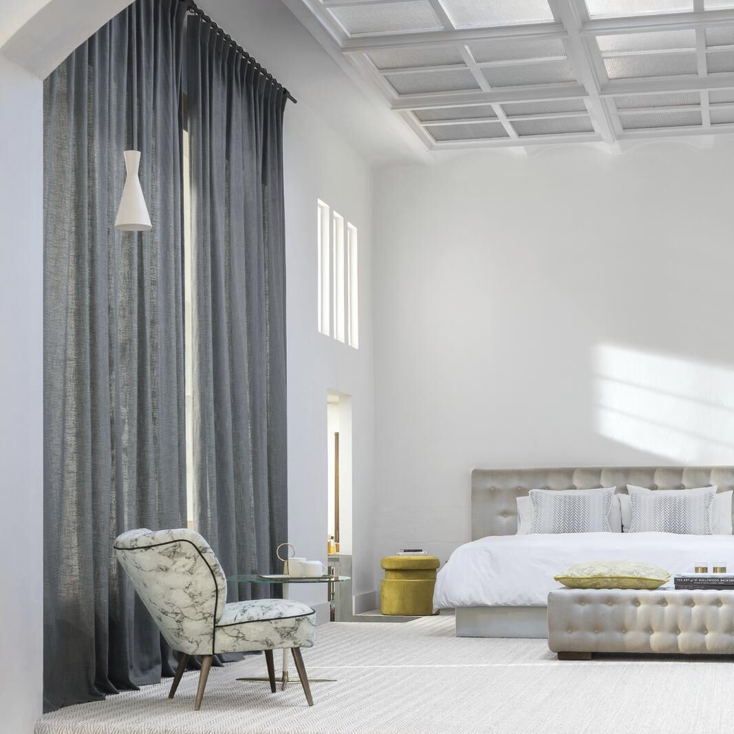 Upholstery fabric - LAZARUS : LATIN - FR-One - for curtain / plain / FR ...