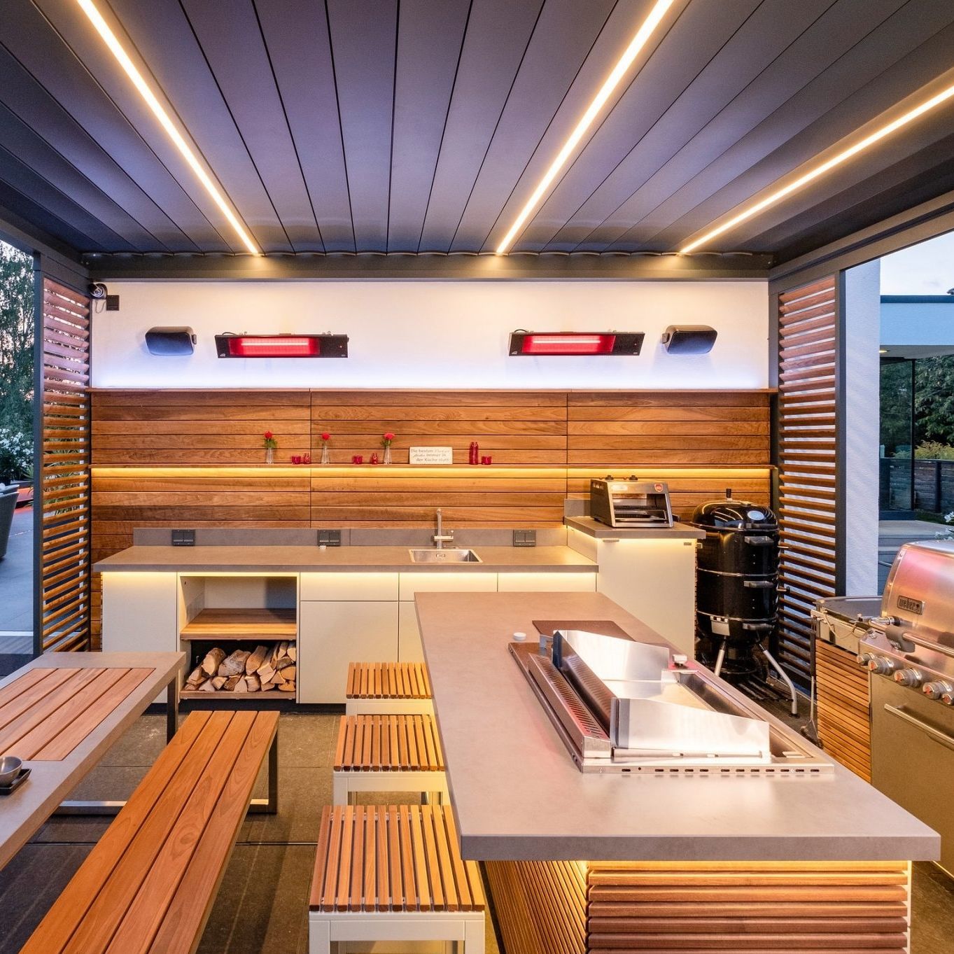 Outdoor kitchen - C1 - CUBIC OUTDOOR LIVING - contemporary / wooden ...