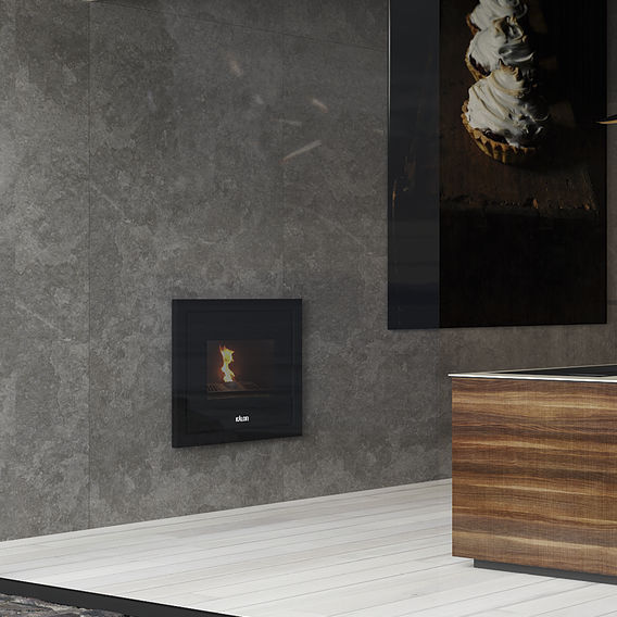 Pellet fireplace insert - AIR BLOCK - KALON