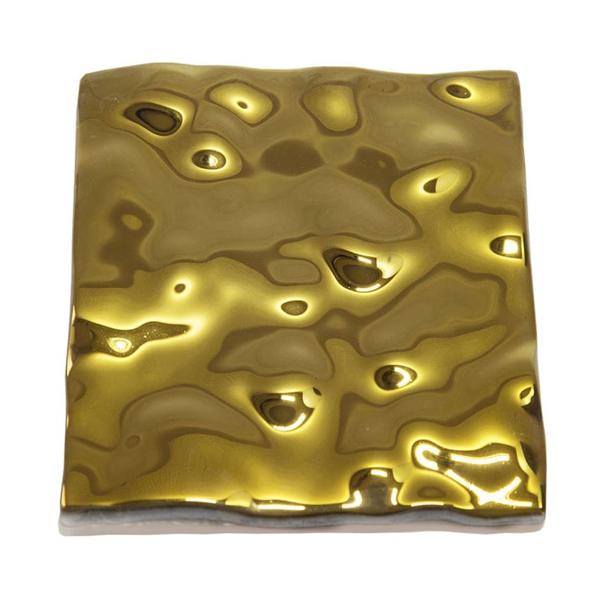 Wall-mounted decorative panel - GOLD - +Object - glass / textured