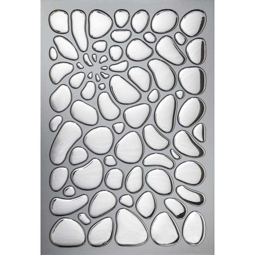 Glass decorative panel - 77 DROPS - PlusObject - wall-mounted / for ...