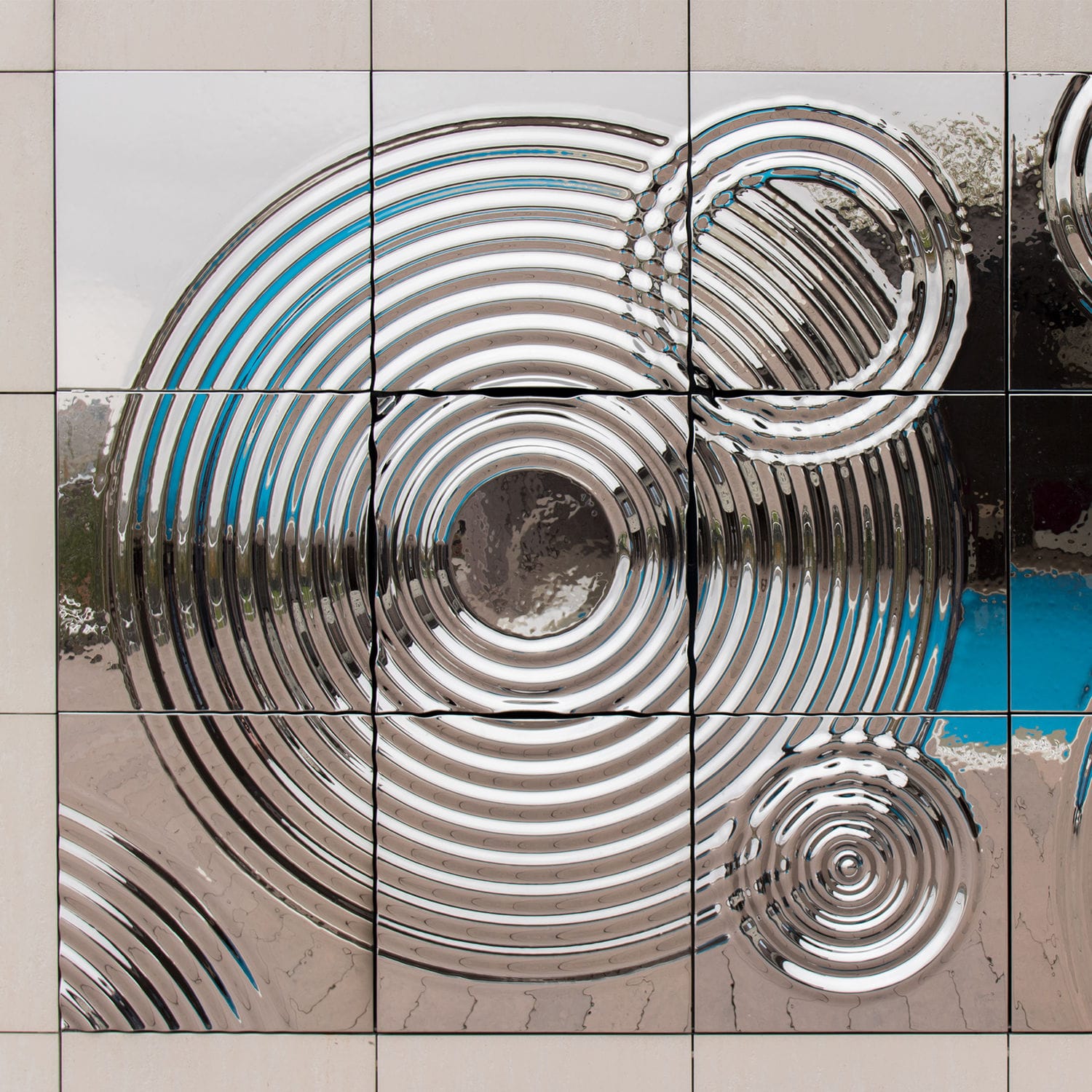 Wall-mounted panel - INTERFERENCE in SILVER - PlusObject - for interior ...