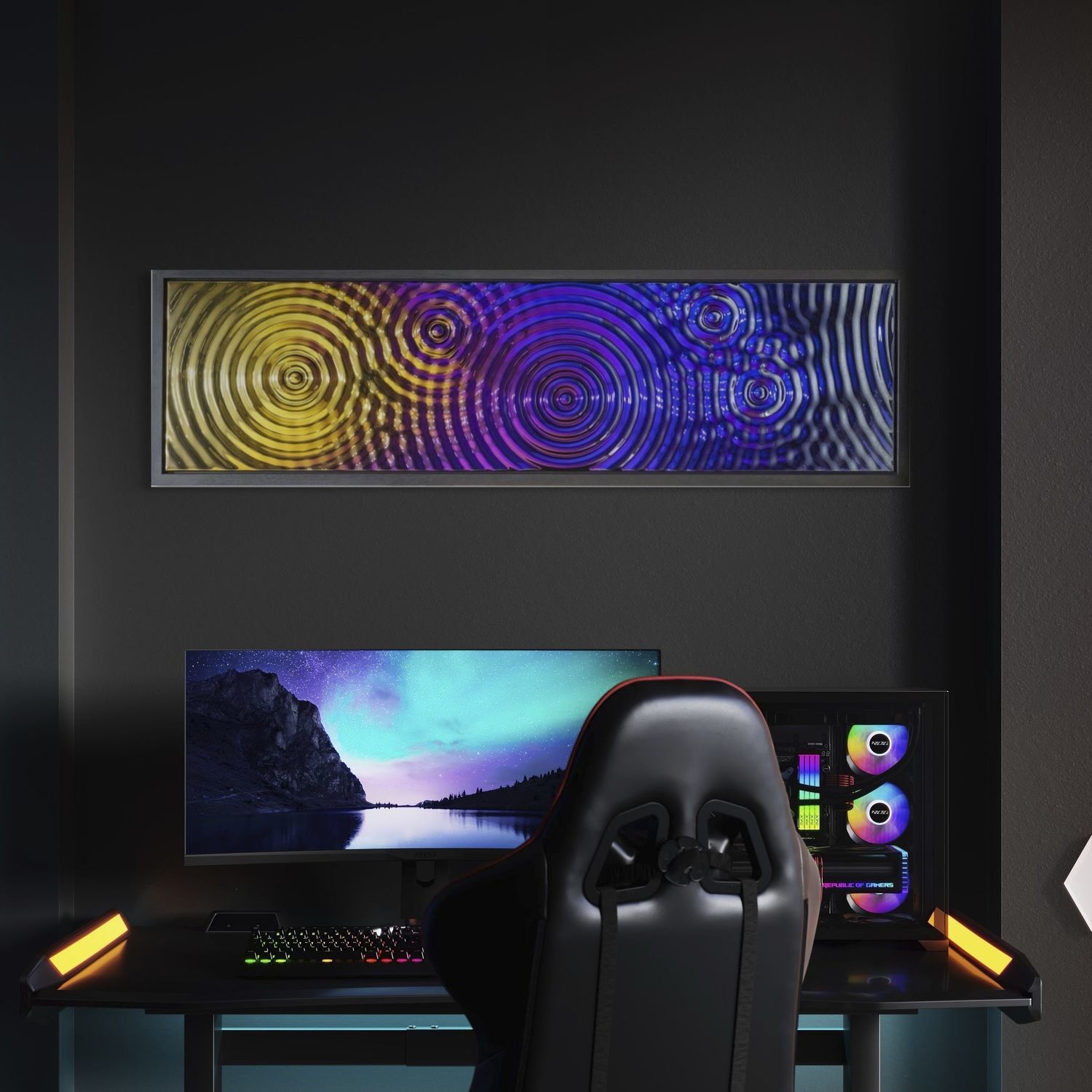 Glass decorative panel - 5 DROPS - PlusObject - wall-mounted / for interior / textured