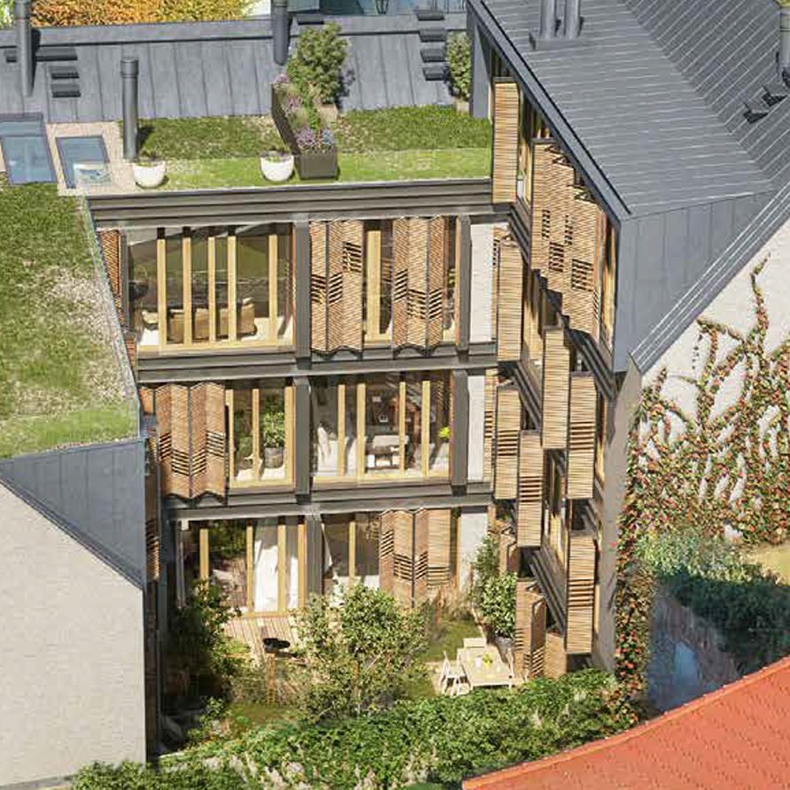 Metal solar shading - FPE M - Soltec - for facade / window / vertical