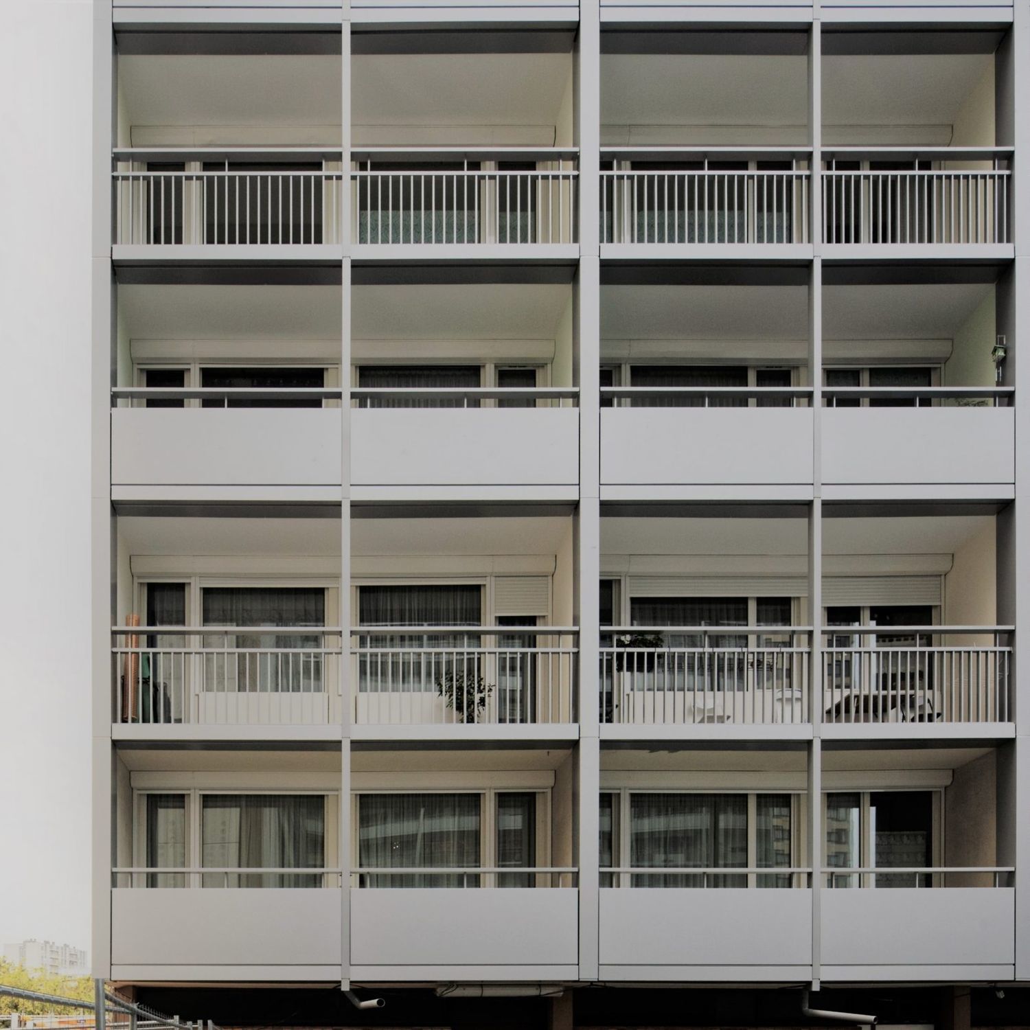 Balcony with bars - Soltec - aluminum / steel