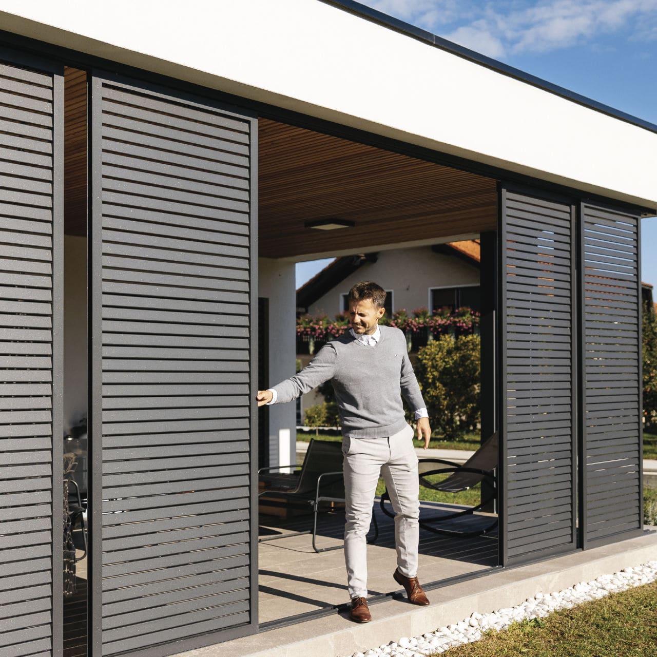 Aluminum sliding system - H50 - Soltec - door / integrated soft-close ...