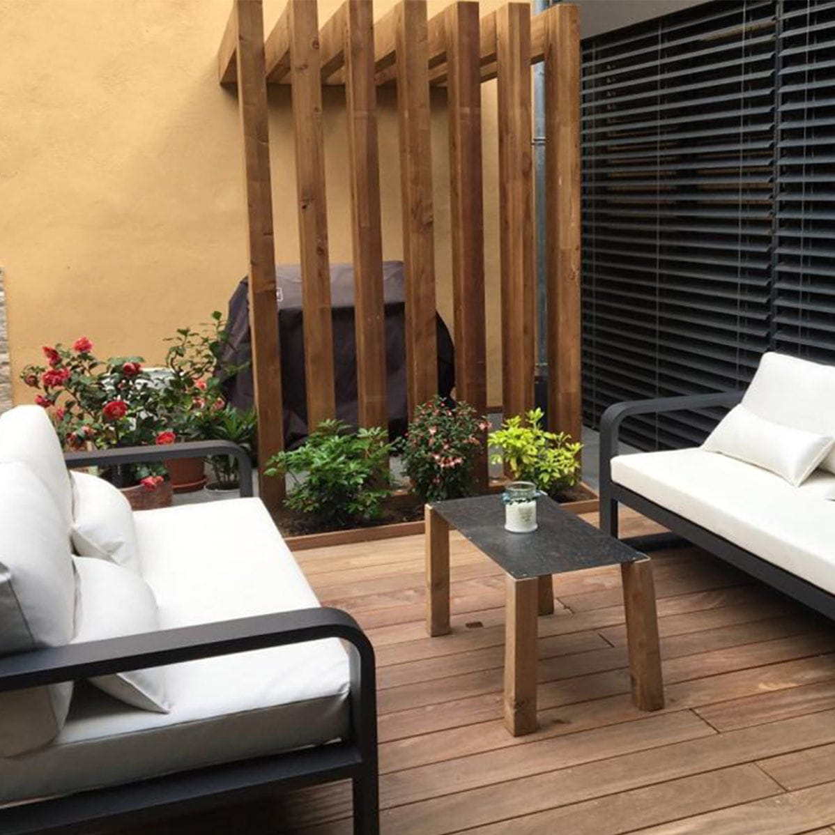 Self-supporting pergola - FLEURINES - MODULAND - wall-mounted / wooden ...