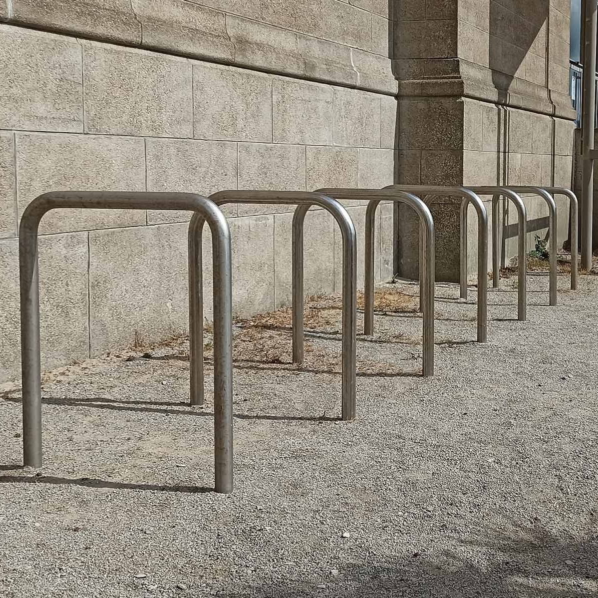 Floor-mounted bike rack - ANDILLY - MODULAND - stainless steel ...