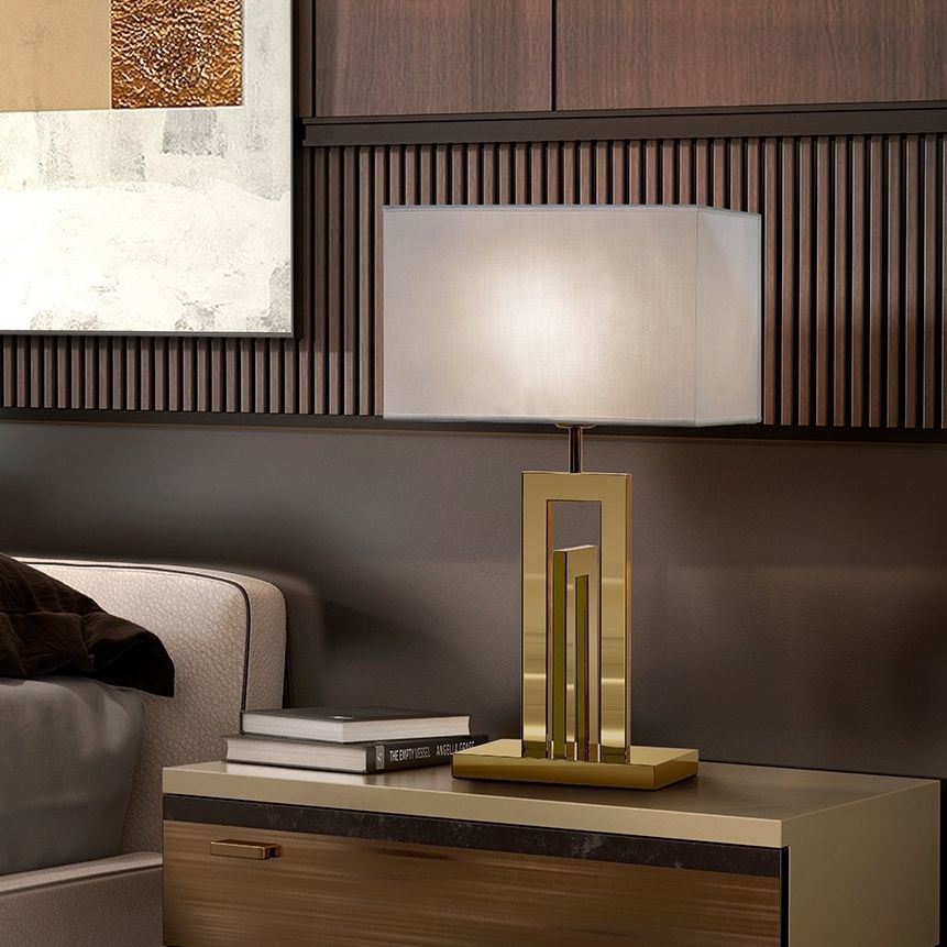 Table lamp - LINE NEAT - K-LIGHTING - stainless steel / fabric ...