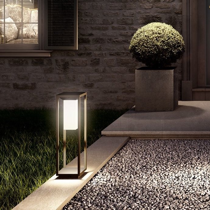 Garden bollard light - GOTAM - OGGI LUCE - contemporary / aluminum / LED