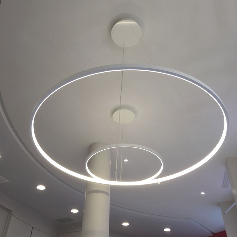 Pendant lamp - CIRCLINE 40 - ESSILIGHT - aluminum / acrylic / contemporary