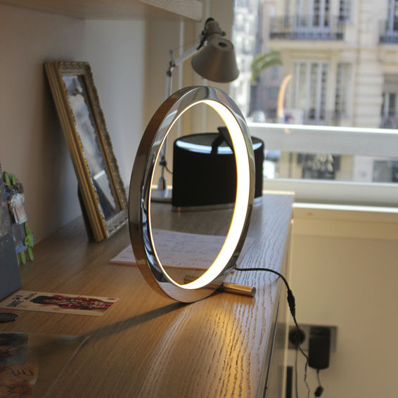 Table lamp - CIRCULAR - ESSILIGHT - aluminum / contemporary / corded